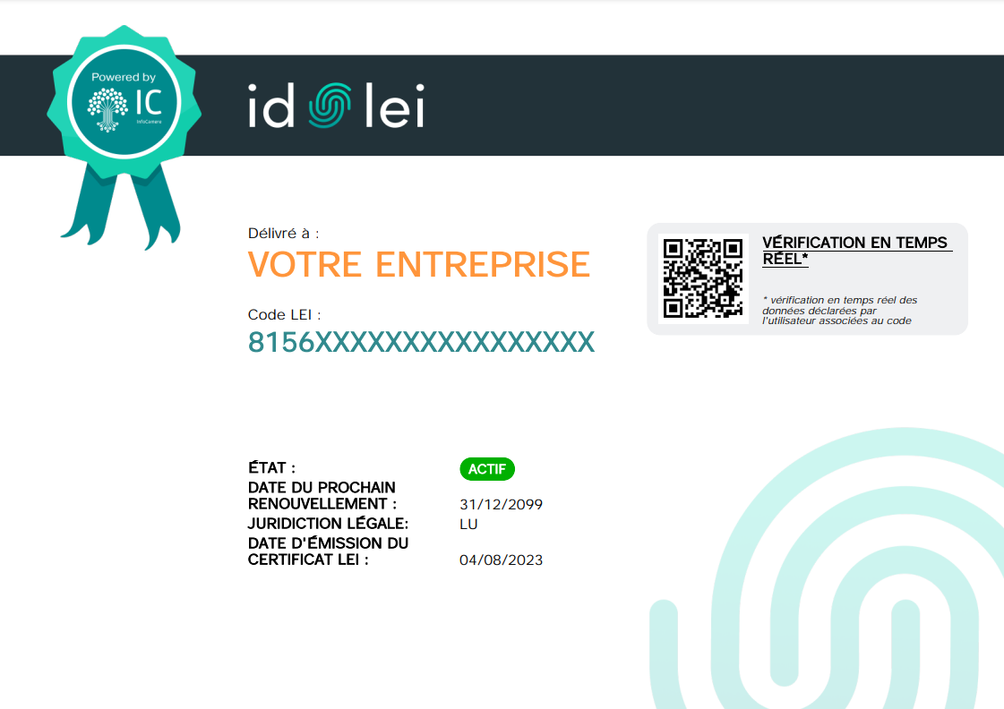 Identifiant d'Identité Juridique | ID LEI